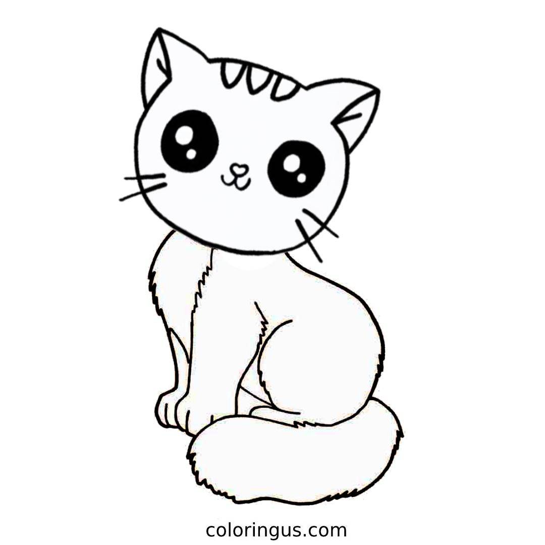 Free Printable Cat Coloring Page