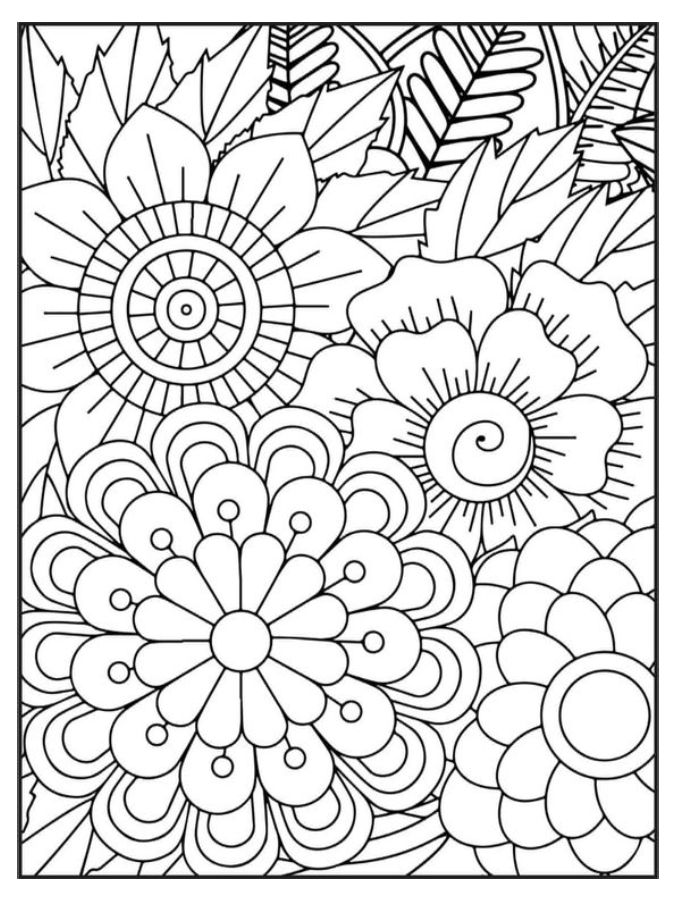 Simple Adult Coloring Pages A Relaxing Escape For All