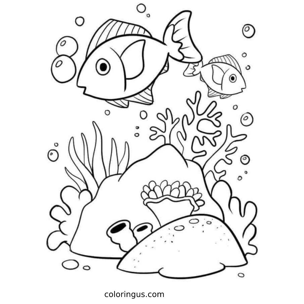 Free Printable Ocean Coloring Page Free Printable Ocean Coloring Page