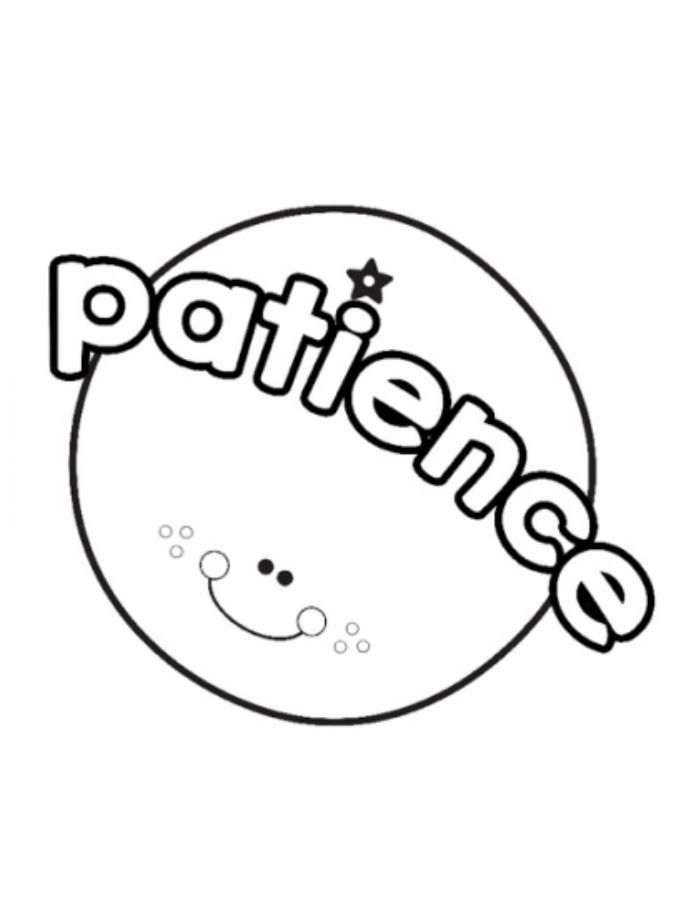 Fruit Of The Spirit Patience Coloring Page