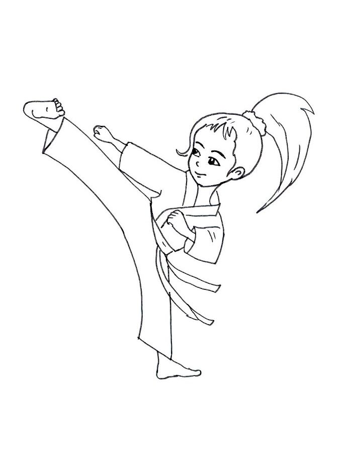 Karate Coloring Pages (Free Printable PDF)