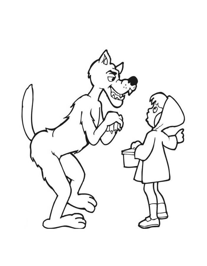 Little Red Riding Hood Coloring Pages (Free Printable PDF)