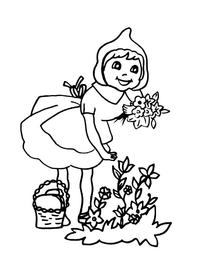 Little Red Riding Hood Coloring Pages (Free Printable PDF)