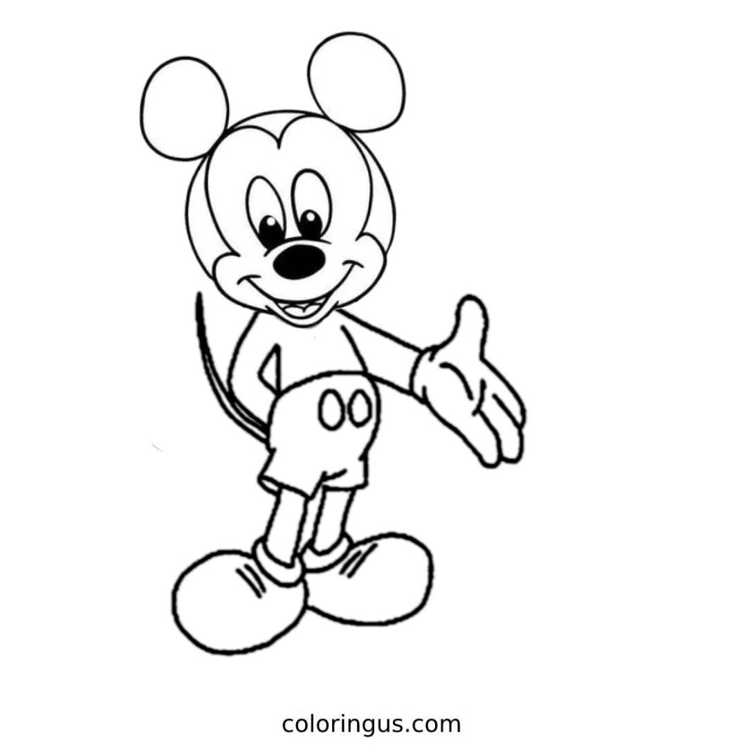 Mickey Mouse Ears Coloring Pages