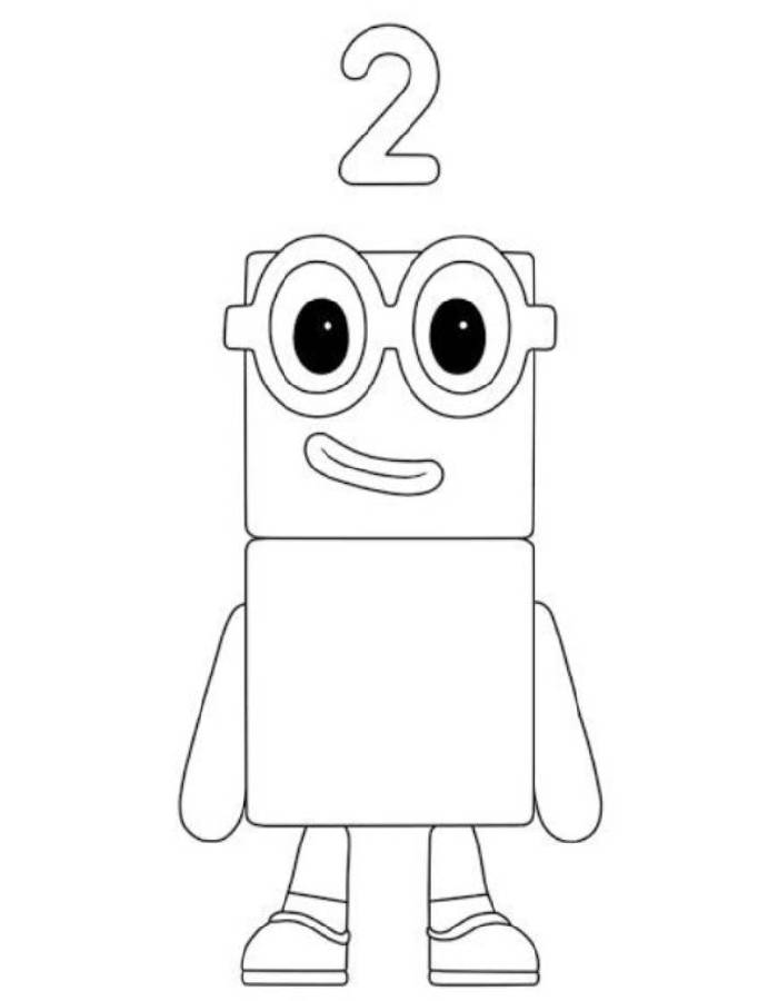Numberblocks Coloring Pages (Free Printable PDF)