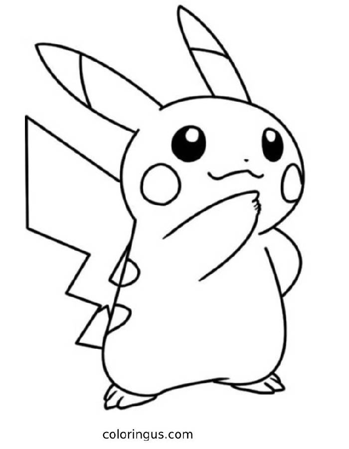 Pikachu Coloring Pages (Free Printable PDF)