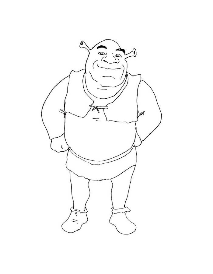 Shrek coloring pages (Free Printable PDF)