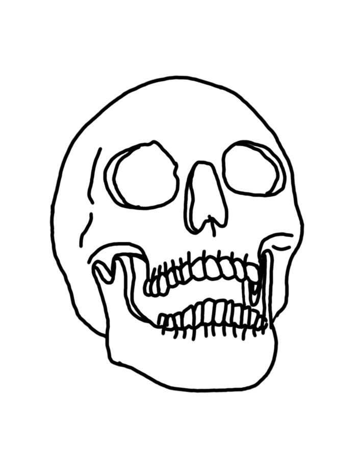 Skull Coloring Pages Free Printable Pdf