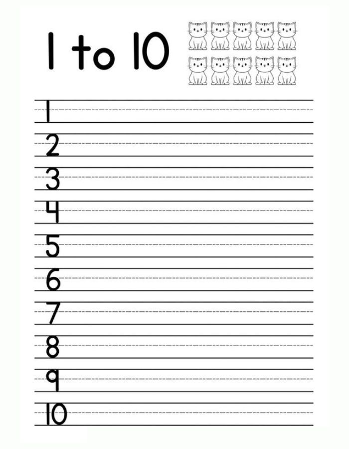 Number Coloring Pages (Free Printable PDF)